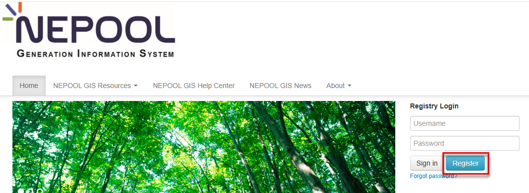 Register NEPOOL Member Account – NEPOOL GIS