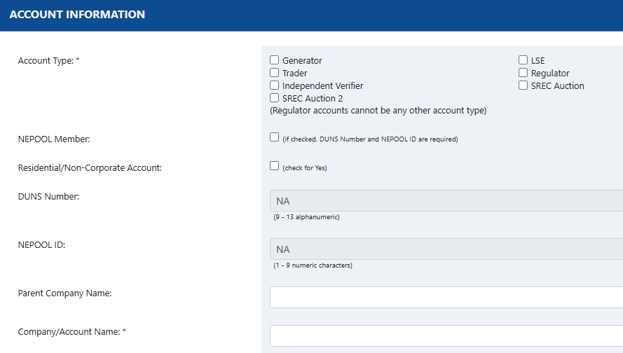 Register NEPOOL Member Account – NEPOOL GIS